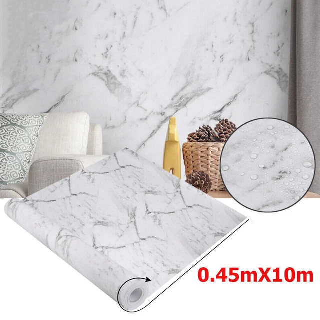 10M-40M MARBLE CONTACT Wallpaper Sticky Back Vinyl Firm Roll Self ...