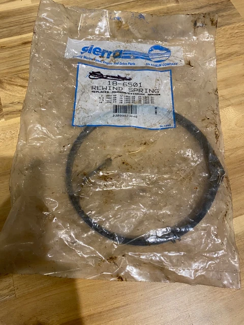 SIERRA JOHNSON EVINRUDE Marine Outboard Engine Rewind Spring 18-6501 £ ...