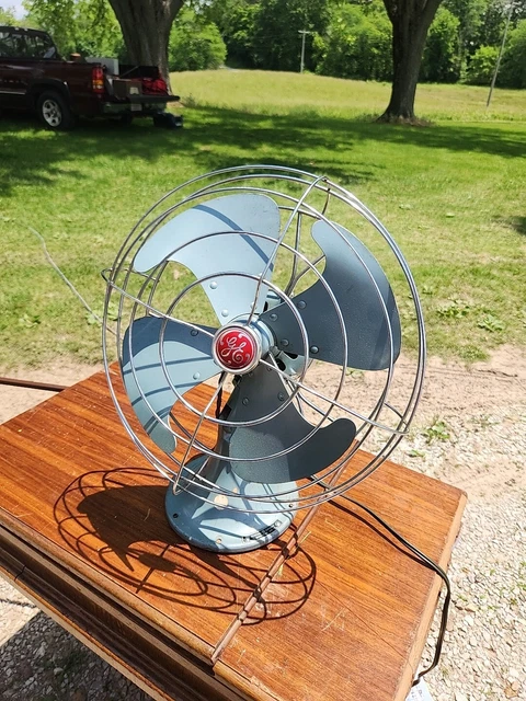 GENERAL ELECTRIC GE Vortalex Model 93 Fm12V43 3 Speed Oscillating Desk ...