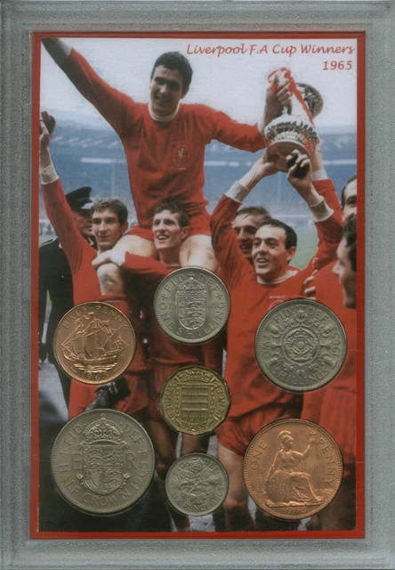 LIVERPOOL FC F.A Cup Final Winners Ron Yeats Ian St John Coin Fan Gift ...