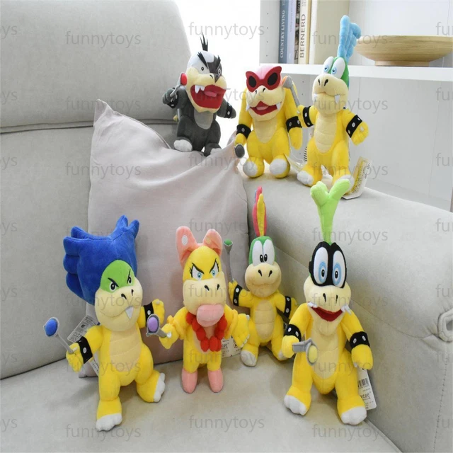 SUPER MARIO BROS Soft Stuffed Plush Koopa Luigi Larry Iggy Dolls Toys ...