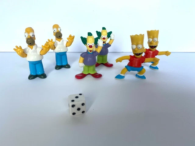 VINTAGE SIMPSONS 1997 Homer Simpson Bart Simpson Krusty the Clown ...