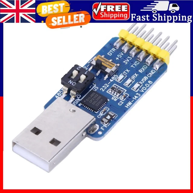 CP2102 6-IN-1 USB-UART Convert Module USB-TTL/RS485/232 TTL-RS232/485 ...