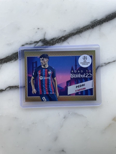 2023 TOPPS UEFA UCL Road to Istanbul Gold Refractor Card Pedri FC ...