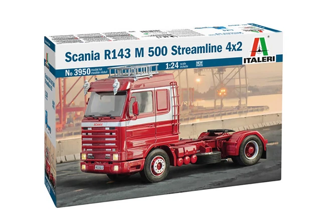 SCANIA R143 M 500 Streamline 4x2 Truck LKW 1:24 Model Kit Bausatz ...