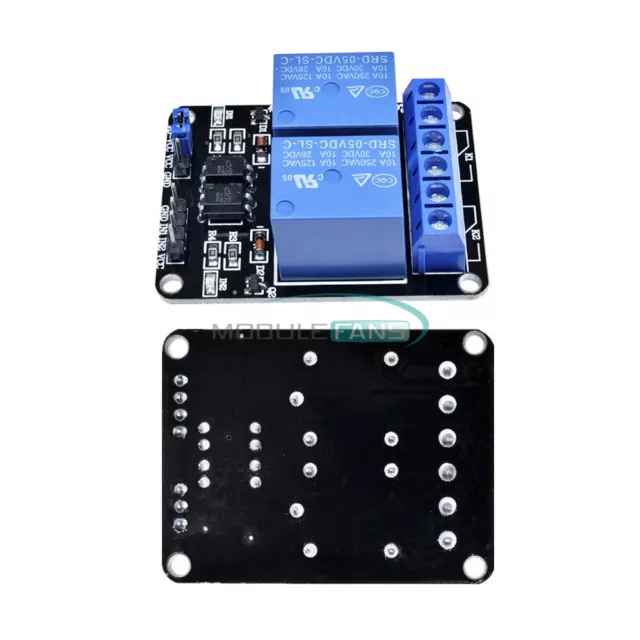 2/5PC 5V TWO 2 Channel Relay Module With optocoupler For PIC AVR DSP ... 2/5PC 5V TWO 2 Channel Relay Module With optocoupler For PIC AVR DSP ...