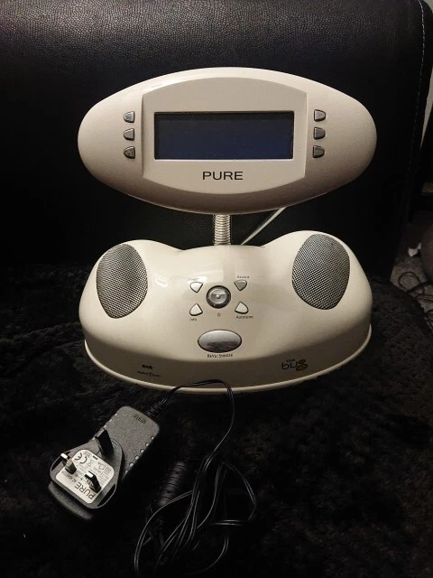 PURE DAB THE Bug Digital Radio Alarm Clock, Pause, Rewind, FF Live ...
