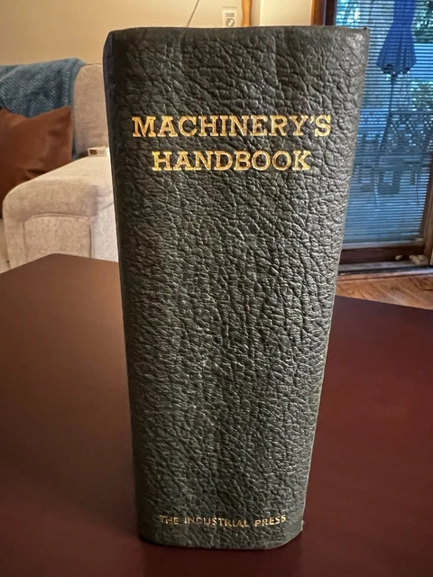MACHINERYS HANDBOOK 12TH Ed 1945 Erik Oberg FD Jones Machine Shop ...