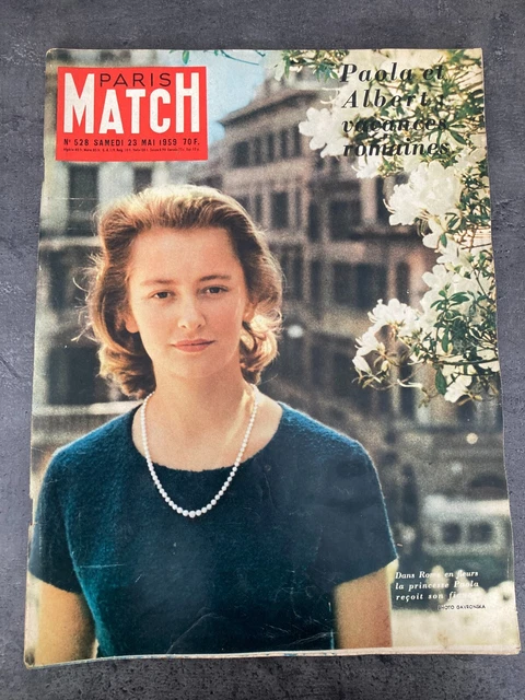 PARIS MATCH N°528 23/05/1959 PRINCESSE PAOLA SOPHIA LOREN ANNE FRANK ...