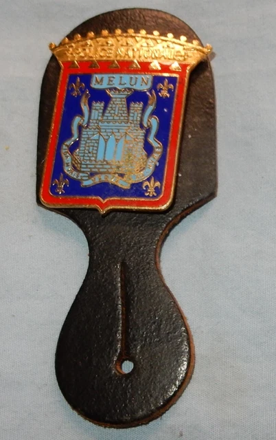 FINE VINTAGE FRENCH Police Nationale - Melun Enamel Badge & Fob £0.99 ...