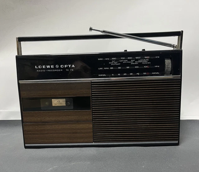 VINTAGE TRANSISTOR RADIO Loewe Opta mit Kassettenrekordern EUR 15,00 ...