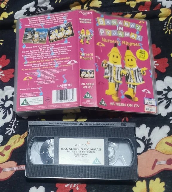 BANANAS IN PYJAMAS Nursery Rhymes VHS Itv Children's Family Video Tape ...