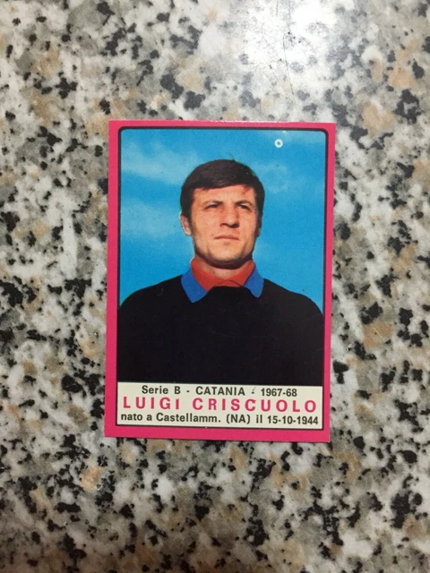 CRISCUOLO CATANIA ALBUM CALCIATORI PANINI 1967-68 ORIGINALE NUOVA MAI ...
