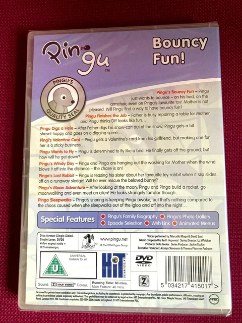 PINGU BOUNCY FUN DVD 2004 £3.00 - PicClick UK