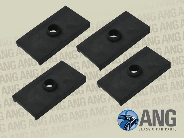 MGA, MGB, MGB-GT, MGC REAR AXLE LEAF SPRING SADDLE PLATE RUBBER PADS x ...