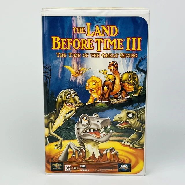 The Land Before Time 3 Vhs Iii The Time Of The Great Giving Clamshell