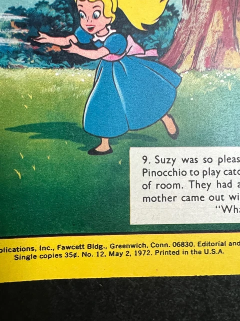 DISNEYLAND MAGAZINE #12 May 1972 Rare Vintage Mickey Mouse Bambi Lady ...