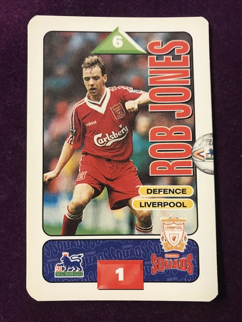 CARTE DE FOOTBALL Rob Jones Liverpool FC Subbuteo Squads 1996 EUR 1,73 ...