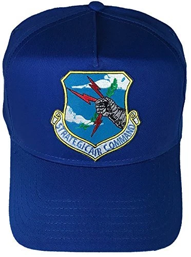 USAF AIR FORCE Strategic Air Command Sac Hat Royal Blue Veteran Airman ...