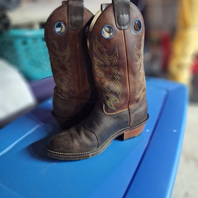 DOUBLE H WORK / cowboy boots DH6134 Safety Toe, Rubber mens 9.5 or ...