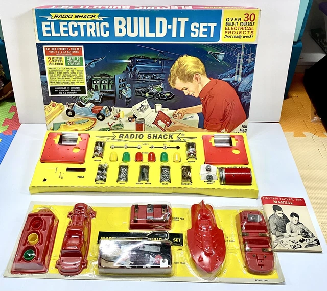 VINTAGE RADIO SHACK Electric Build-It Set 1960s - Rare - E2 $15.99 ...