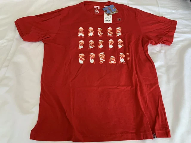 UNIQLO SUPER MARIO Nintendo UT Red T-Shirt Family Museum NEW with Tags ...