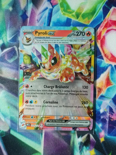 CARTE POKÉMON PYROLI EX 014/131 - Evolutions Prismatiques EV 8.5 MINT ...