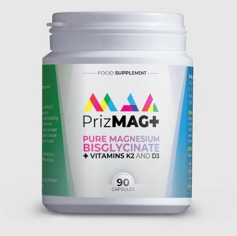 MAG365 PRIZMAG PLUS Magnesium with Vitamin D3 & K2 90 Capsules-5 Pack £ ...