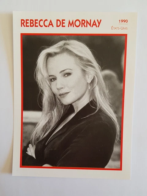 REBECCA DE MORNAY - Carte Fiche Cinema Portrait De Star EUR 2,50 - PicClick FR