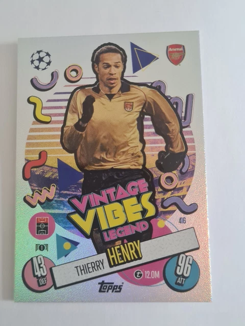 THIERRY HENRY VINTAGE Vibes Legend Match Attax 2024/2025 Arsenal 24/25 # 416 £1.25 - PicClick UK