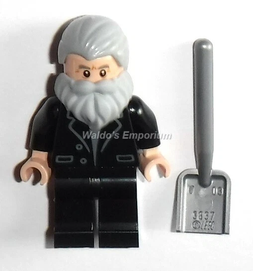LEGO IDEAL MINIFIGURE, OLD MAN MARLEY with Shoval, from Home Alone set ...