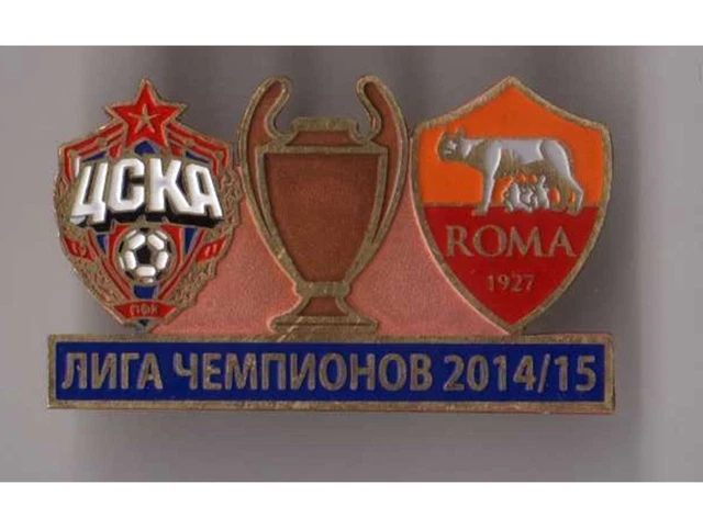 FOOTBALL SOCCER PIN badge CSKA Moscow - Roma Italy 2014-2015 #17 £14.40 ...
