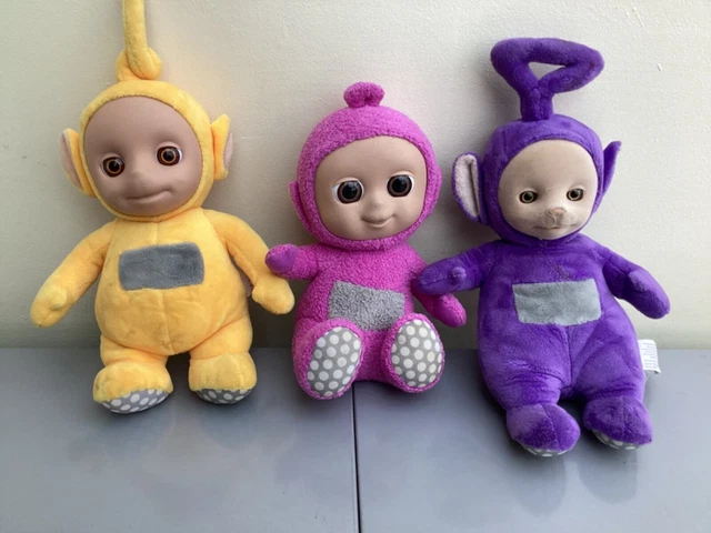 TELETUBBIES TALKING LAA Laa & Tinky Winky plus Baby Tiddly Ping ...