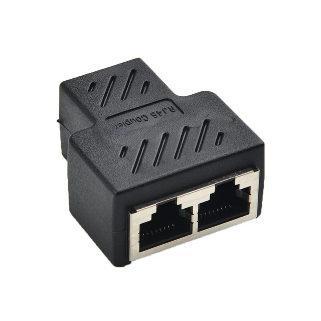 LAN CONNECTEUR RÉSEAU Ethernet Extender Switch Plug Cable 1 à 2 Femelle ...