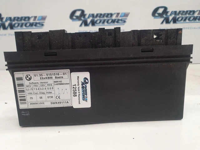 BMW E6XKBM BASIS Gateway Body Control Module Fits 5 Series E60 E61 ...