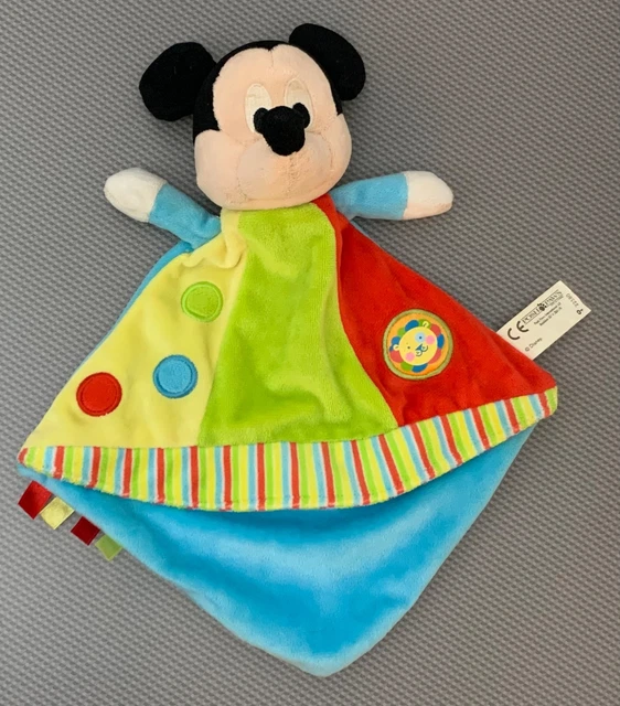 DISNEY MICKEY MOUSE Plush Comforter Blankie Fleece Multicolour, Exc £7. ...