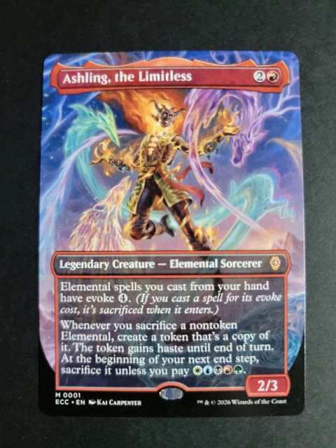ASHLING, THE LIMITLESS (Borderless) Mythic MTG Lorwyn Eclipsed ...