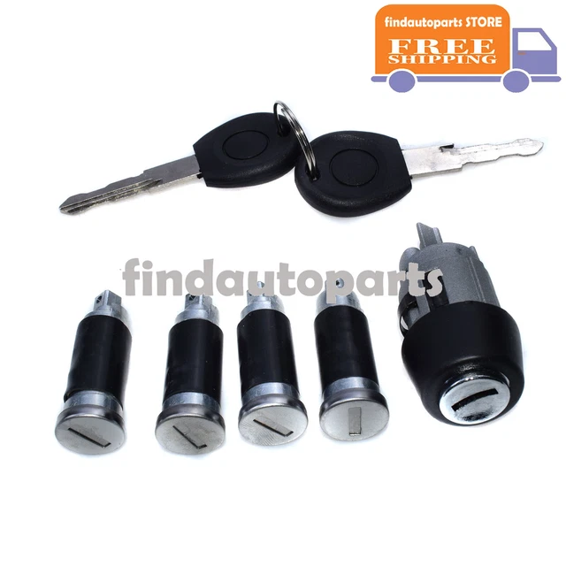 IGNITION SWITCH LOCK Barrel & 4 Door Lock & Key Kit For VW Transporter ...