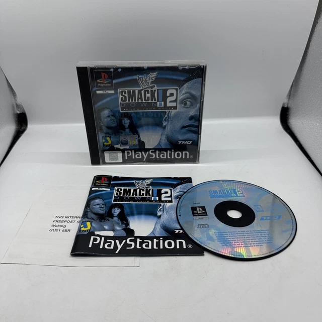 SONY PLAYSTATION PS1 - WWF WWE Smackdown 2 - PAL Complete Near Mint ...
