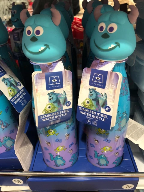 PRIMARK MONSTER INC stainless steel water bottle £15.00 - PicClick UK