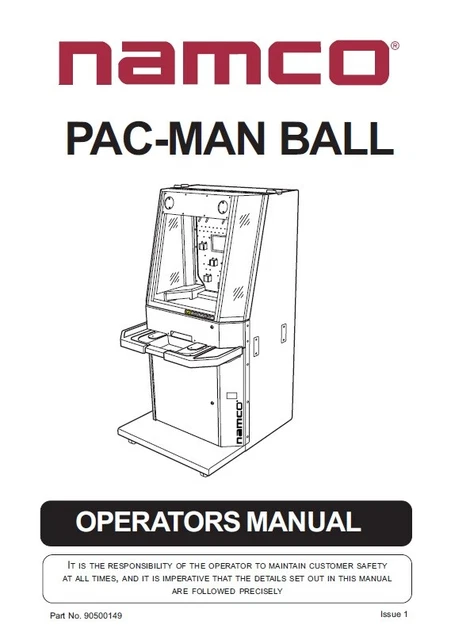 NAMCO - PAC Man Ball Coin Pusher Manual - 2P Arcade Machine - Coin ...