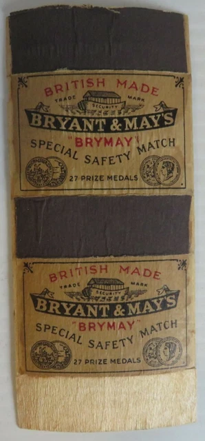 VINTAGE BRYANT & May's Brymay Matchbox And Label Lot2 (Inv25890) $4.70 ...
