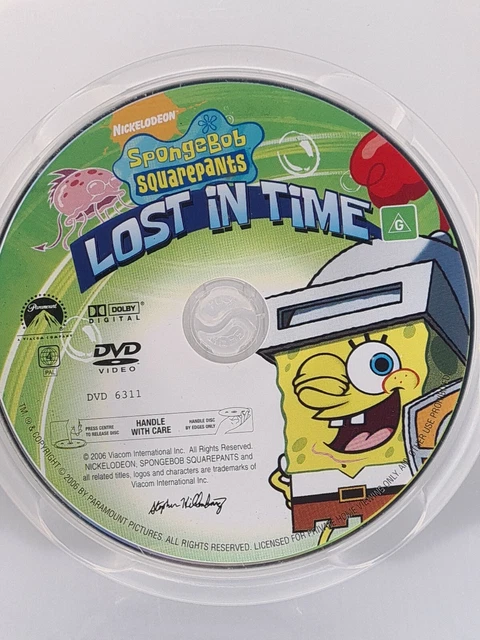 SPONGEBOB SQUAREPANTS - Lost In Time DVD - DISC ONLY comes in case but ...