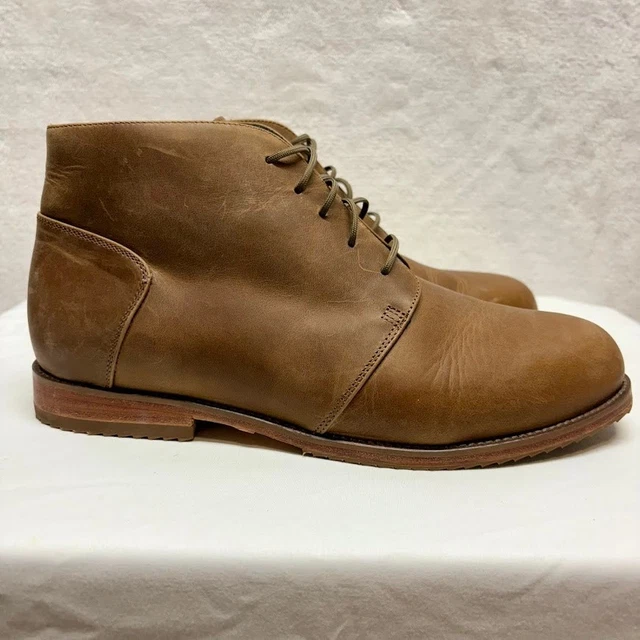NISOLO DAYTRIPPER LEATHER Chukka Boots Tobacco Brown Mens Size 8.5 £53. ...