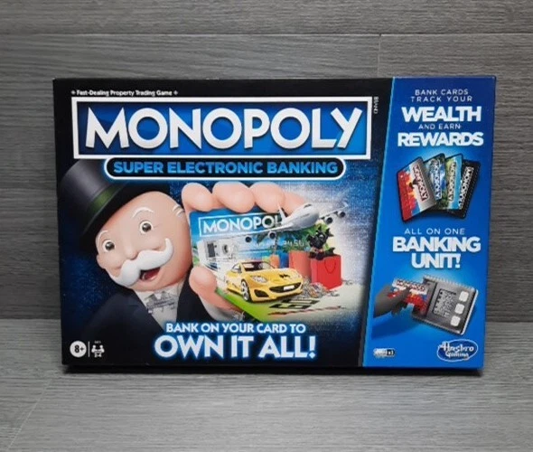 HASBRO MONOPOLY SUPER Electronic Banking Board Game - E8978 UK Version ...