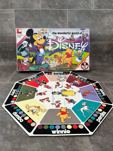 VINTAGE THE WONDERFUL World Of Walt Disney Board Game 1974 Complete £18 ...