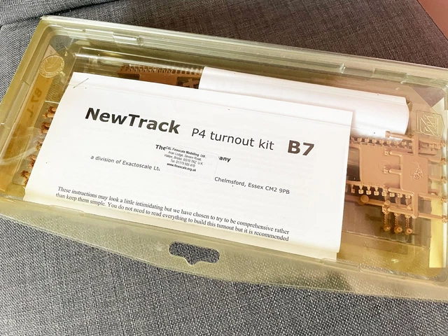 EXACTOSCALE P4 B7 Model Railway Track Turnout Point Kit Finescale £68. ...
