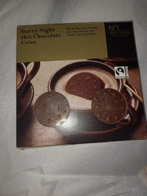 WAITROSE NO.1 STARRY Night Hot Chocolate Coins £6.20 - PicClick UK