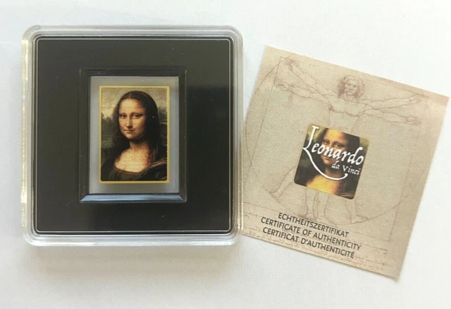 GOLDBARREN - MONA Lisa - Leonardo Da Vinci - Goldmünze - Reines 999er ...