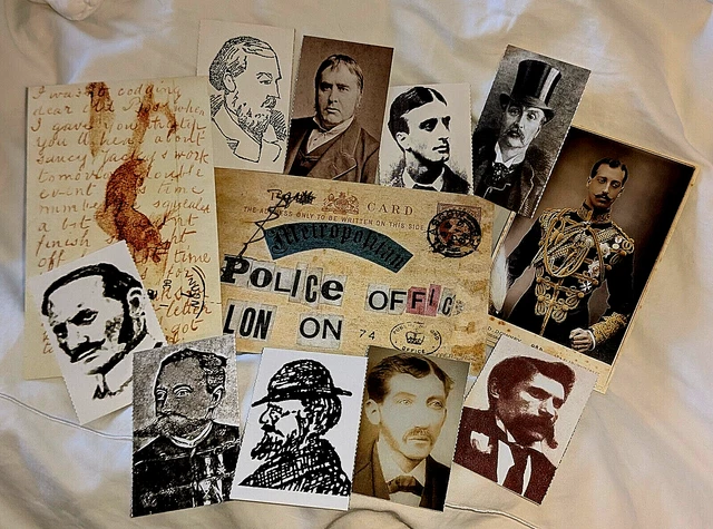 JACK THE RIPPER Post Cards Police Letters images Vintage London 1888 ...